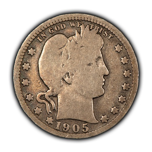 1905-O 25c Silver Barber Quarter - Good Semi Key Date - SKU-T4751 | eBay