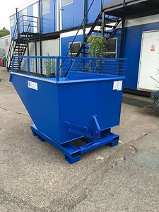 Dtec Forklift Tipping Skip/waste Bin/Recycling Skip /Mesh Height ...