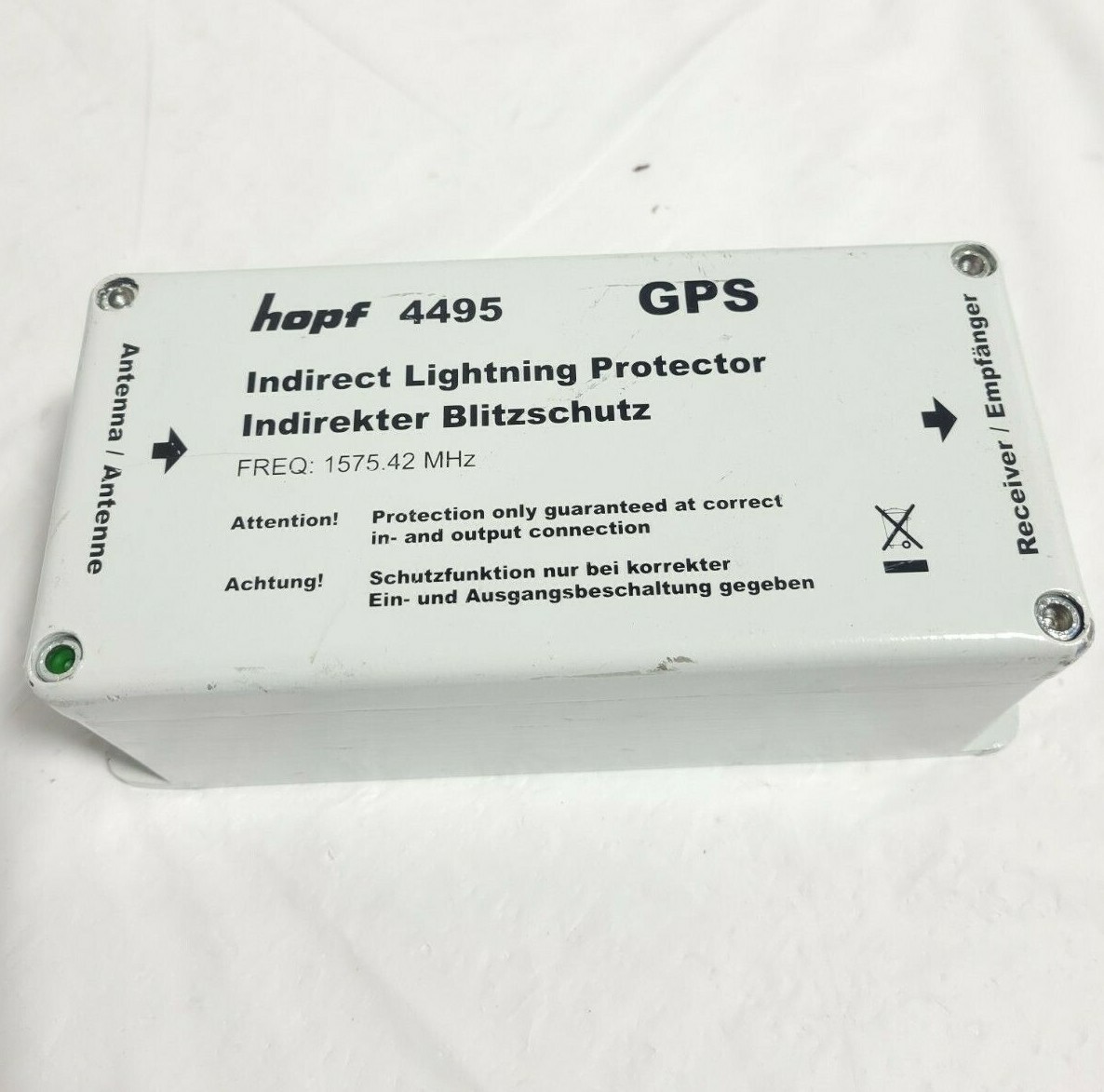 HOPF 4495 GPS INDIRECT LIGHTING PROTECTOR FREQUENCY: 1575.42MHZ | eBay