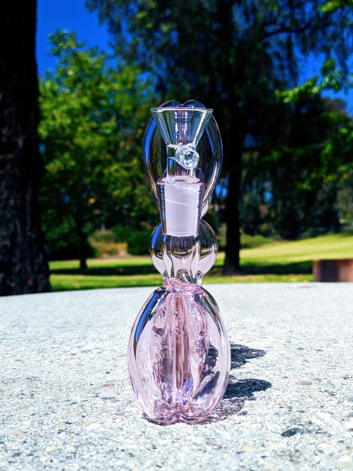 7" Pink Balloon Doggy Bong Premium Quality Tobacco Smoking Water Pipe ...