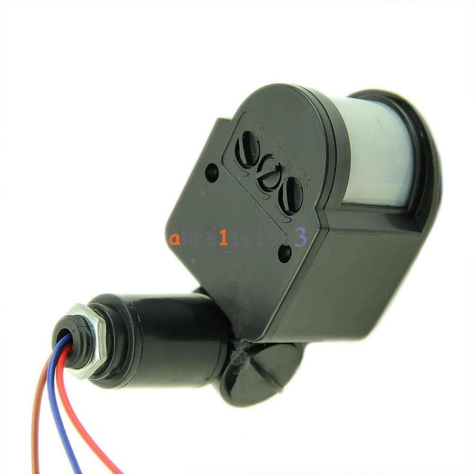 DC 12V 12M Security Infrared PIR Motion Sensor Detector Wall LED Light ...