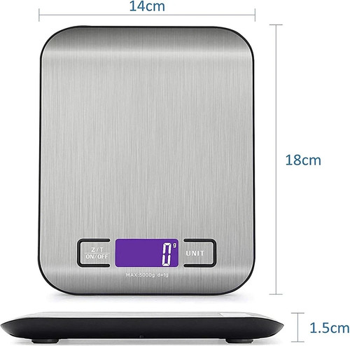 Kitchen Scale Weight 5kg 1g Cooking Food Electronic Digital LCD ...