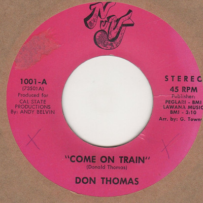 Don Thomas Come On Train NUVJ Soul Northern Motown | eBay UK