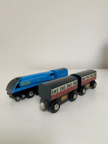 BRIO Mallard 33414 & Passenger 33626 Wooden Toy Train Vintage | eBay UK