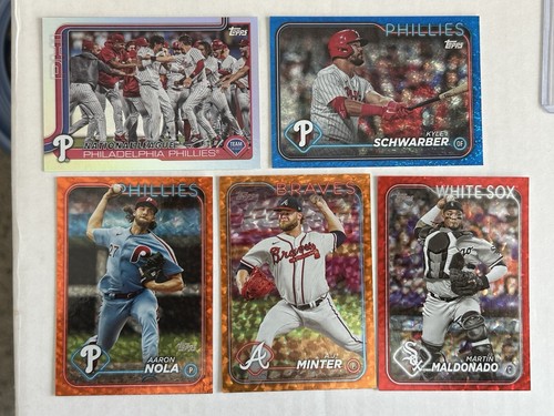 2024 TOPPS BASEBALL LOT OF 5 PARALLELS, 4 #'D CARDS! | eBay