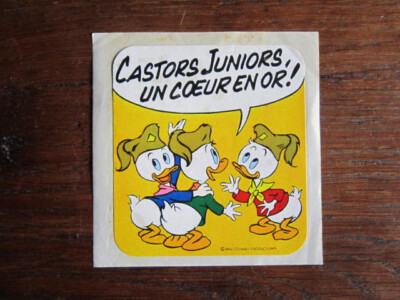AUTOCOLLANT CASTOR JUNIORS UN COEUR EN OR DISNEY | eBay