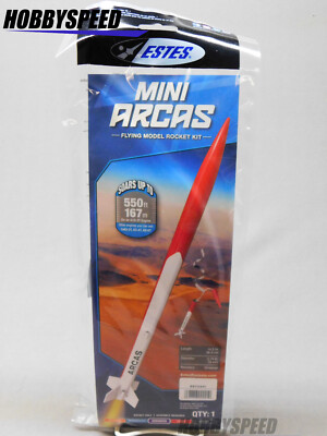 ESTES MINI ARCAS MODEL ROCKET SKILL ADVANCED kit rocketry space EST2441 ...