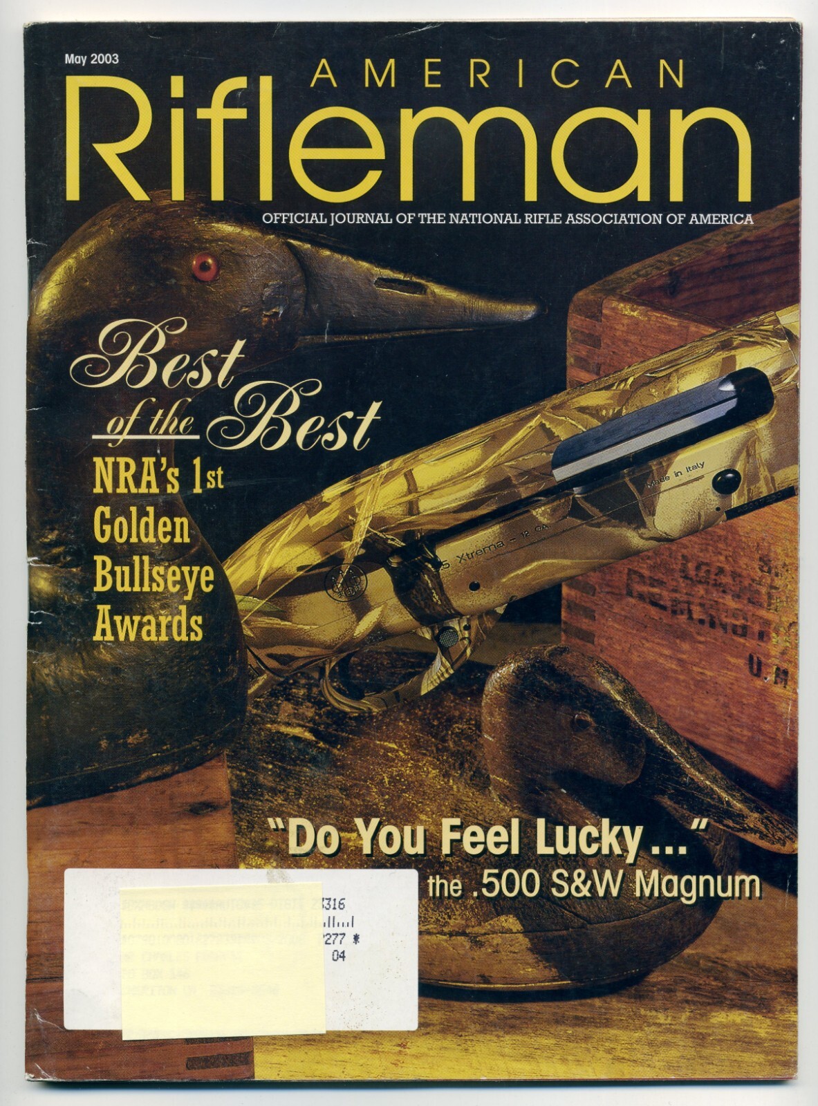 American Rifleman Magazine May 2003 NRA 1st Golden Bullseye Awards ...