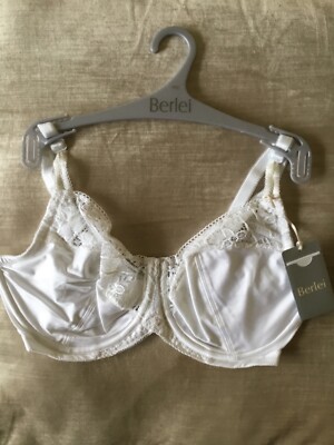 BERLEI WHITE FRENCH LACE UNDERWIRED MINIMISER BRA SIZE 34 E BNWT | eBay UK