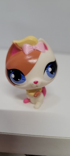 Authentic littlest pet shop lps cat 3304 Pink Bow Cutie Cat Tree | eBay
