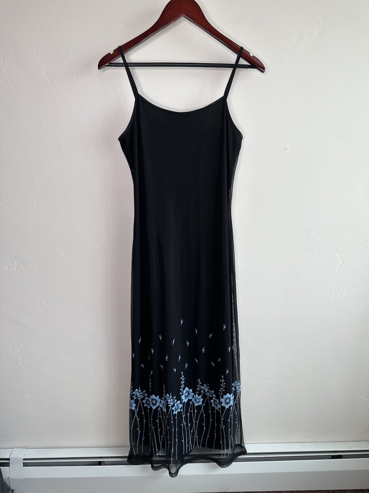 Vintage Y2K 90s Candy Rocket Blue Flowers Sparkly Bla… - Gem