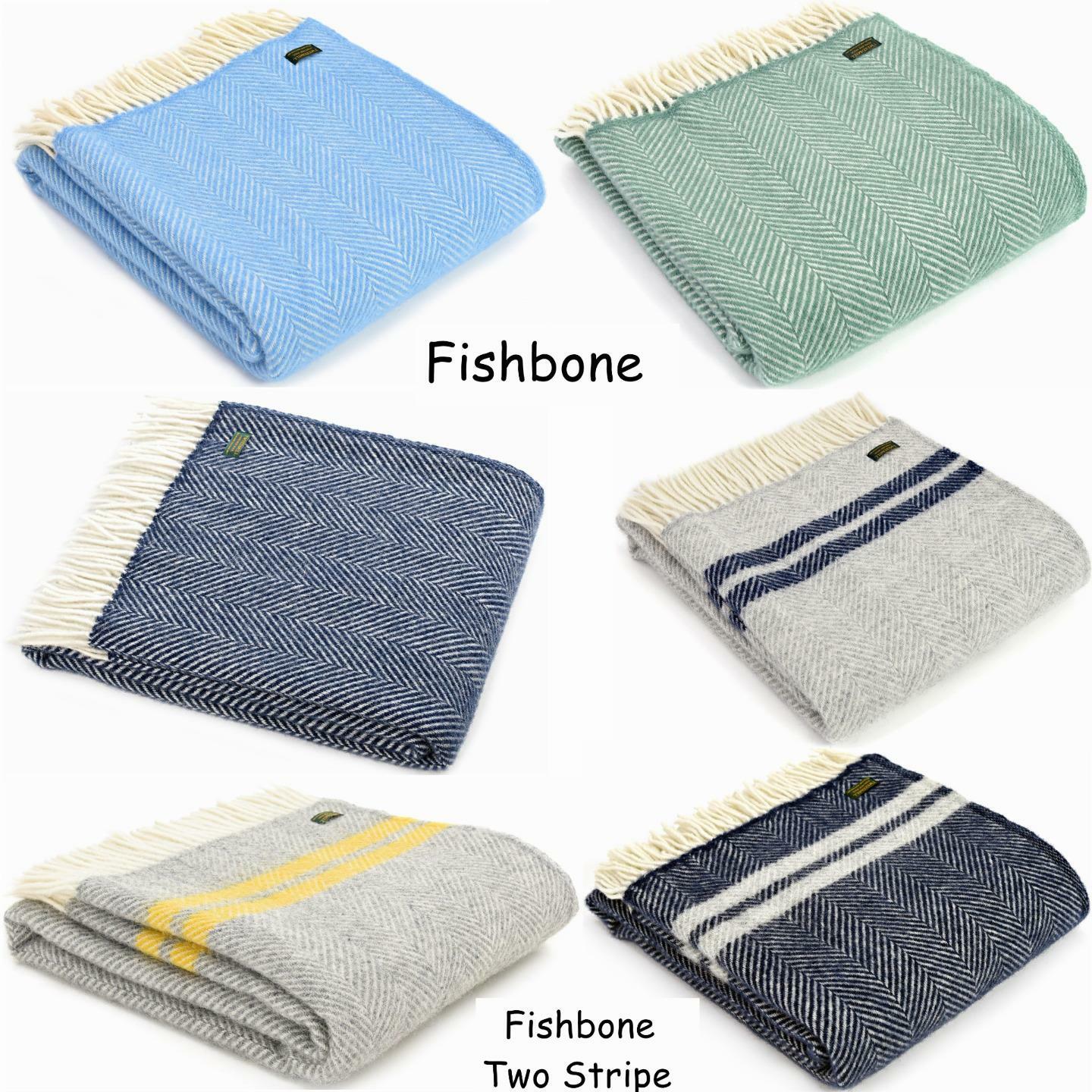 TWEEDMILL TEXTILES KNEE RUG 100% Wool Sofa Throw Bed Blanket WAFER ...