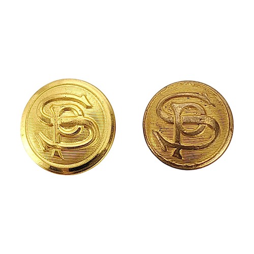 Vintage SP Southern Pacific Railroad Uniform Gold Tone Metal Button 2 ...