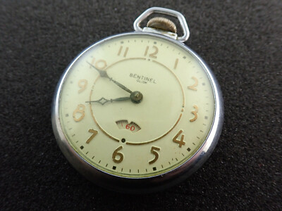VINTAGE 44MM SENTINEL CLICK POCKET WATCH - KEEPING TIME | eBay