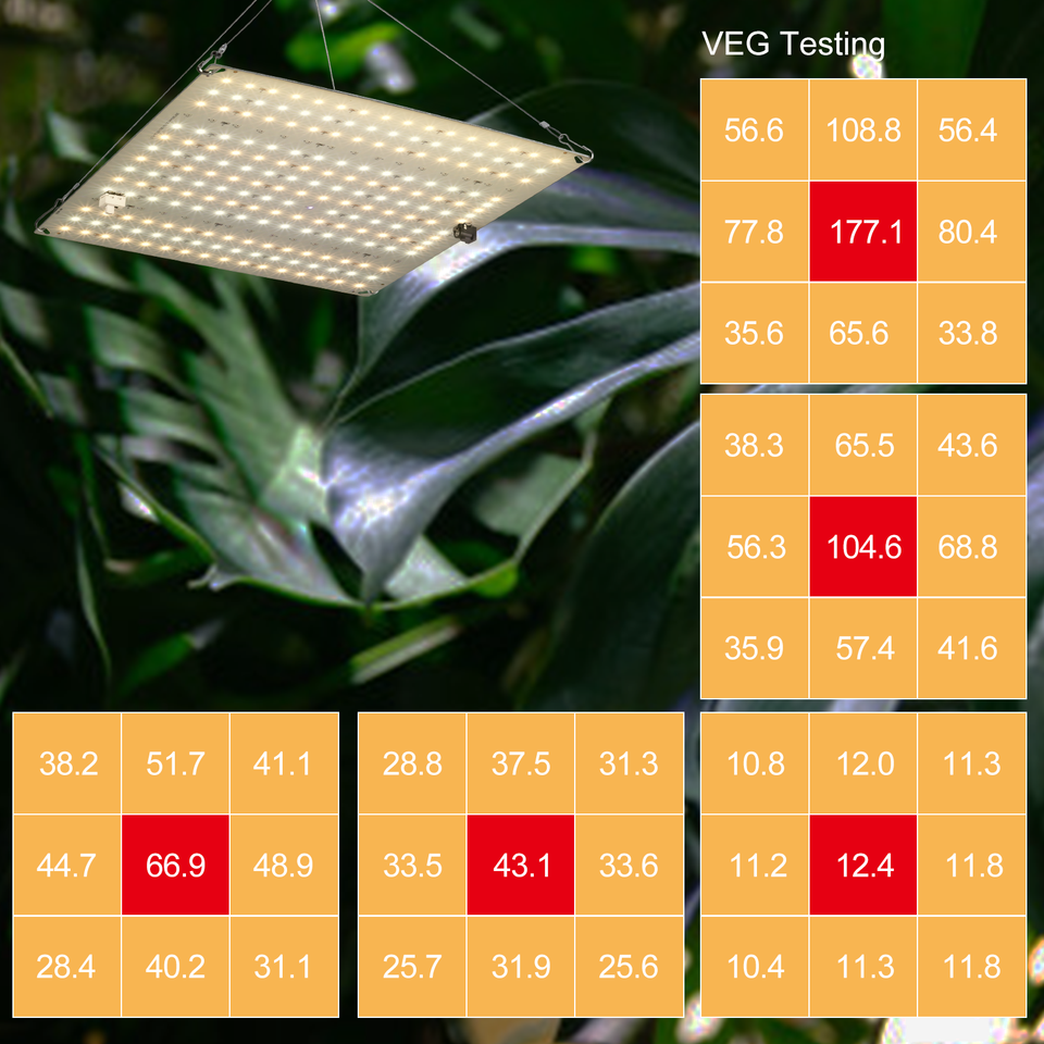 4×4FT LED Grow Light 8900W Coverage Dual Switch Full Spectrum Grow Lamp ...