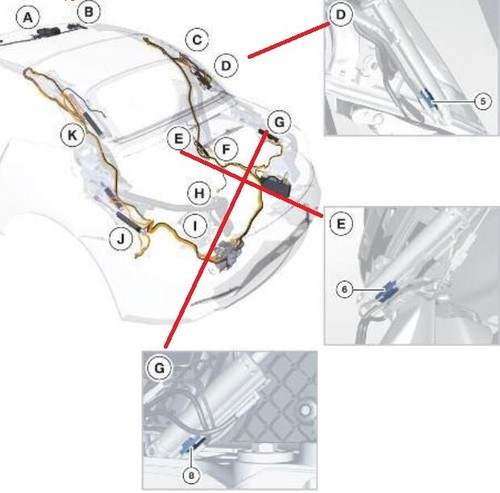 BMW Z4 - E89 Cabriolet Roof Hall Sensor Repair Kit - 54377224679 | eBay UK