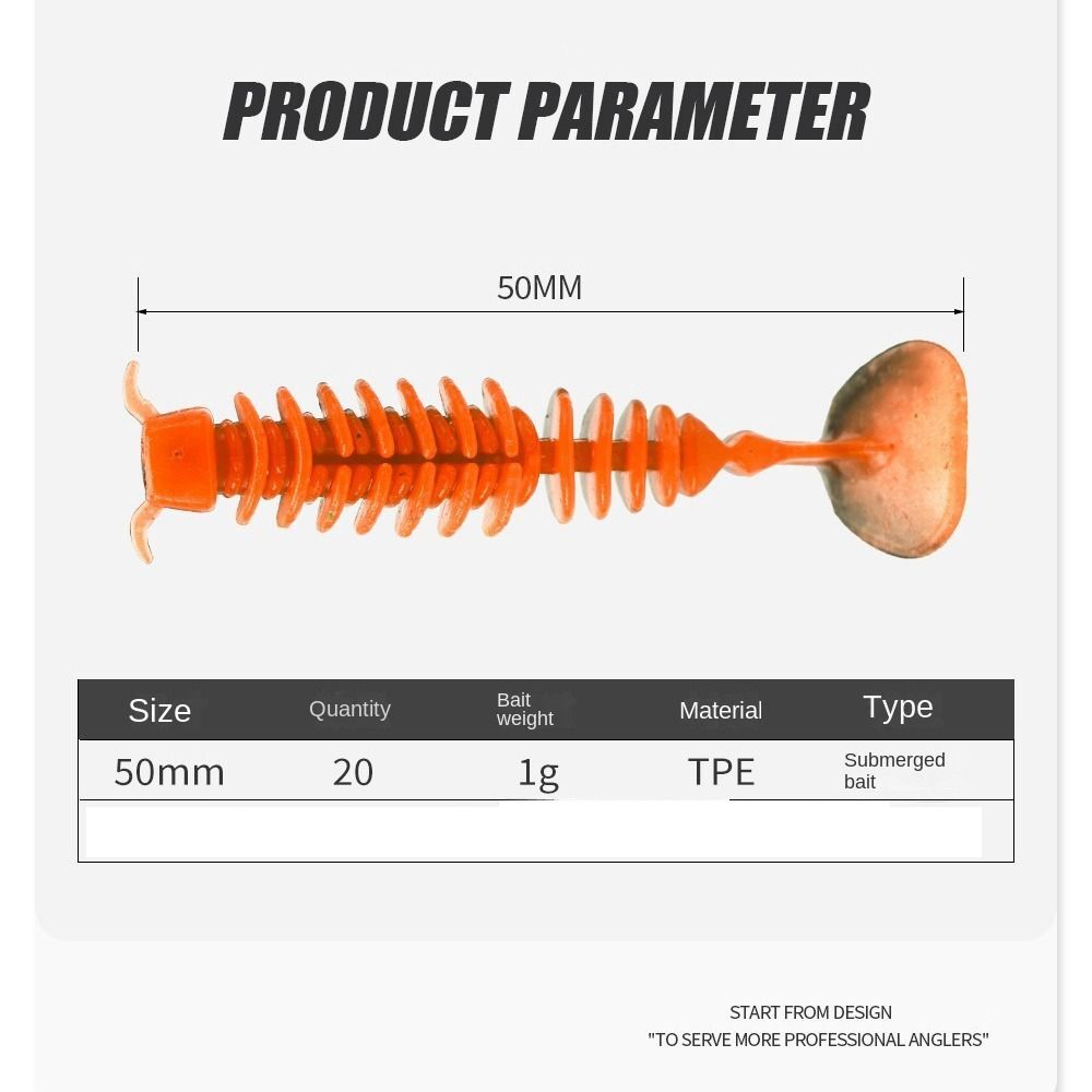 PVC Fishing Soft Lures 5cm Floating Minnow Baits Artificial Lures ...