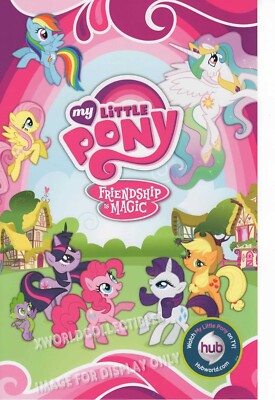 MY LITTLE PONY FRIENDSHIP IS MAGIC SDCC EXCLUSIVE PROMO POSTER HASBRO ...