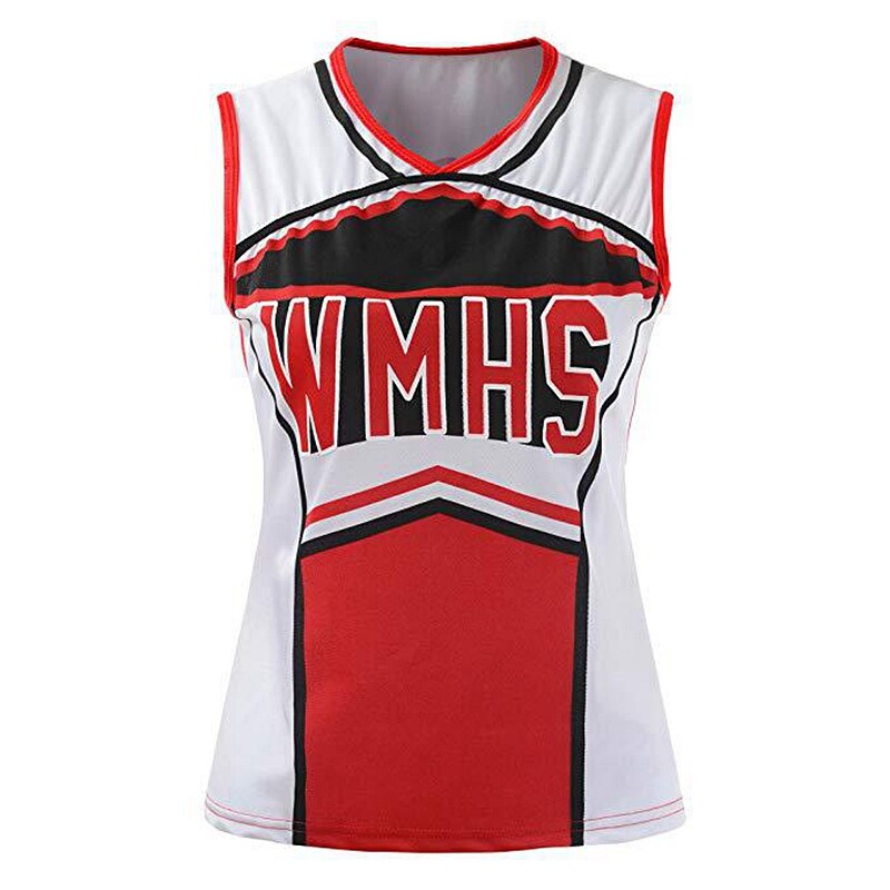 Ladies Glee Cheerleader School Girl Fancy Dress Uniform Party Costume ...