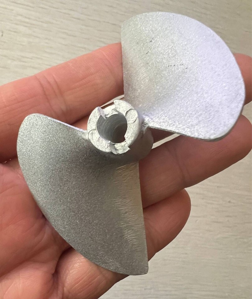 PROPELLER 478 aluminum prop for 6.35mm shaft 2 blade 78mm Diameter 26cc ...