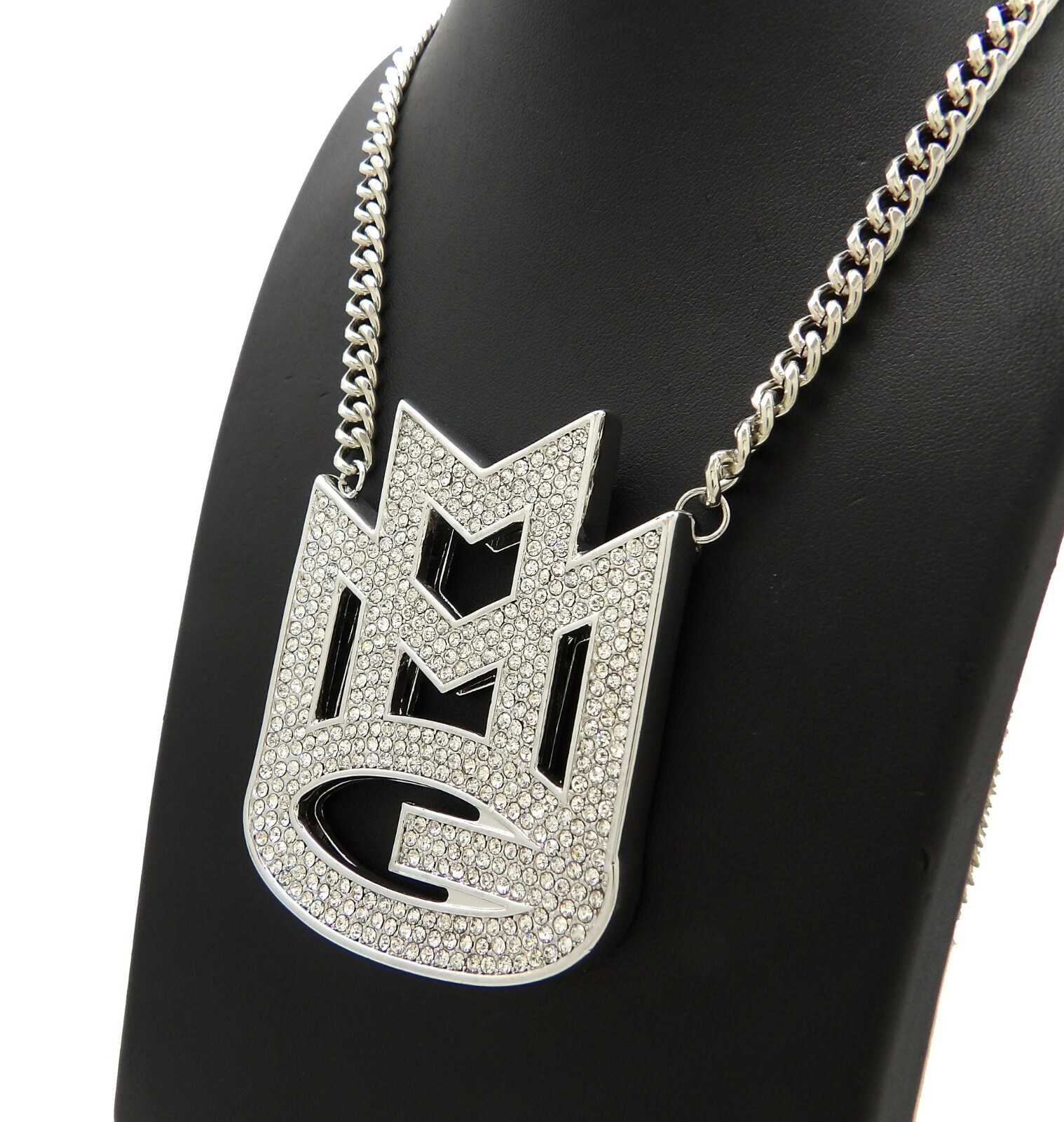 Iced MMG Hip Hop Pendant 6mm Various Size Cuban Chain Necklace RC3847 ...