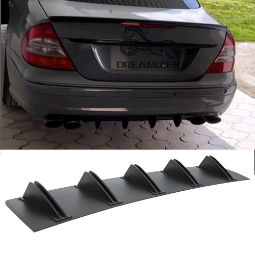 For Mercedes E-Class W211 E55 E63 AMG Rear Bumper Diffuser 10 Shark Fin ...