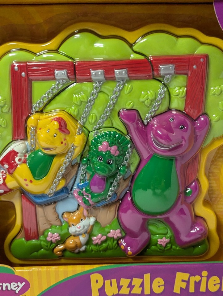 Barney Puzzle Friends Swing Set Fun 2002 Fisher Price 3D Puzzle New | eBay