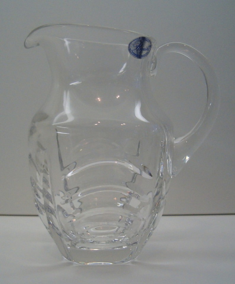 Rogaska Crystal ARISTOCRAT Pitcher RARE Signed with Tag | eBay