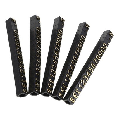 5 Sets Price Display Cubes for Store Counters - Number Price Boards ...