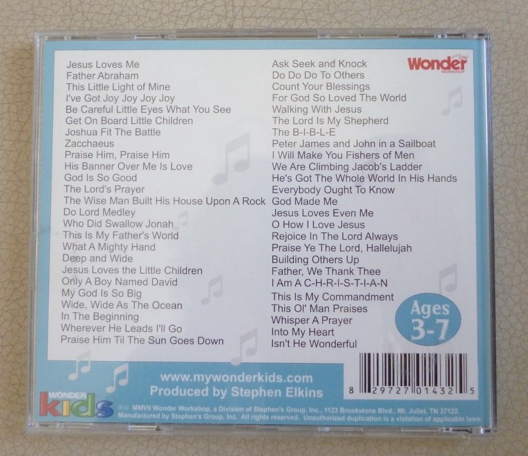 Top 50 BIBLE SONGS Sung by Wonder Kids CD VGC 2007 | eBay