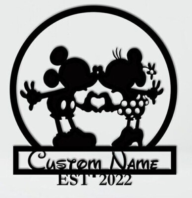 Personalized Disney welcome castle Metal name sign Home decor Outdoor ...