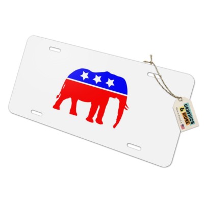 Republican Elephant GOP Politics Metal Vanity Tag License Plate | eBay