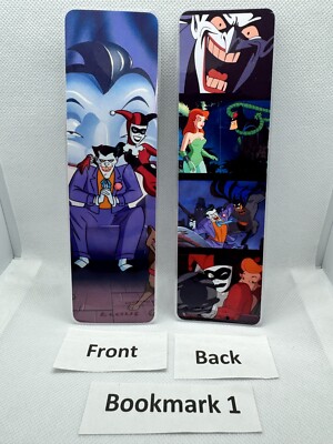 Batman The Animated Show Series Custom Bookmarks Double Sided And ...