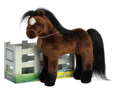 BREYER Horse 13” Thoroughbred Stuffed Animal Bay Pony Plush Stall ...