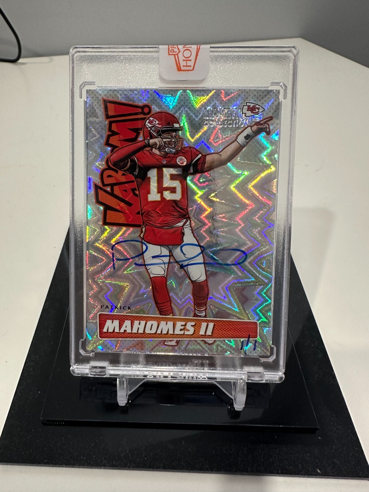 2019 Panini Absolute Football Honors 1/1 Patrick Mahomes KABOOM Card ...