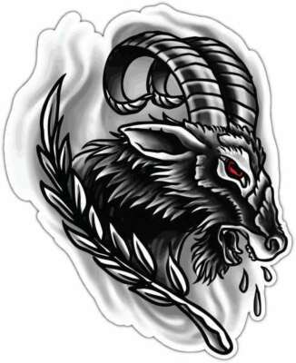 Goat Head Devil Eyes Car Bumper Window Sticker Decal 4"X5" | eBay
