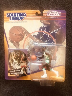 Magic Johnson 1998 Michigan State College Starting Lineup | eBay
