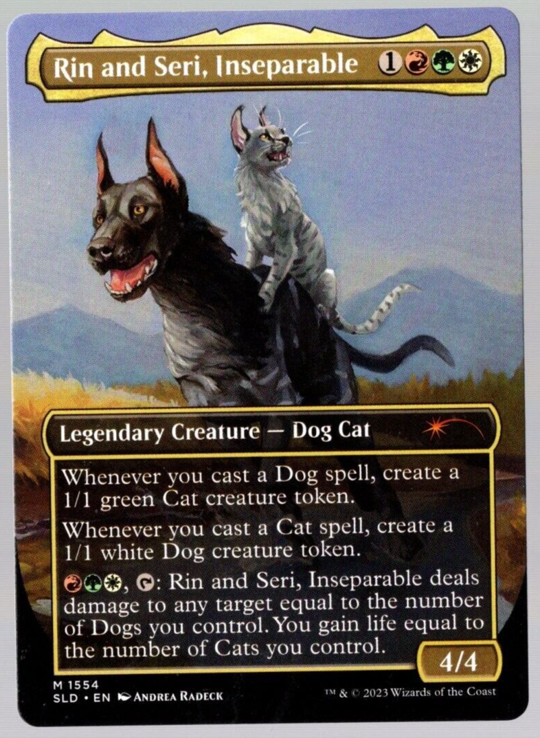 Rin and Seri, Inseparable 1554 Thick Stock Double Sided Secret Lair MTG ...