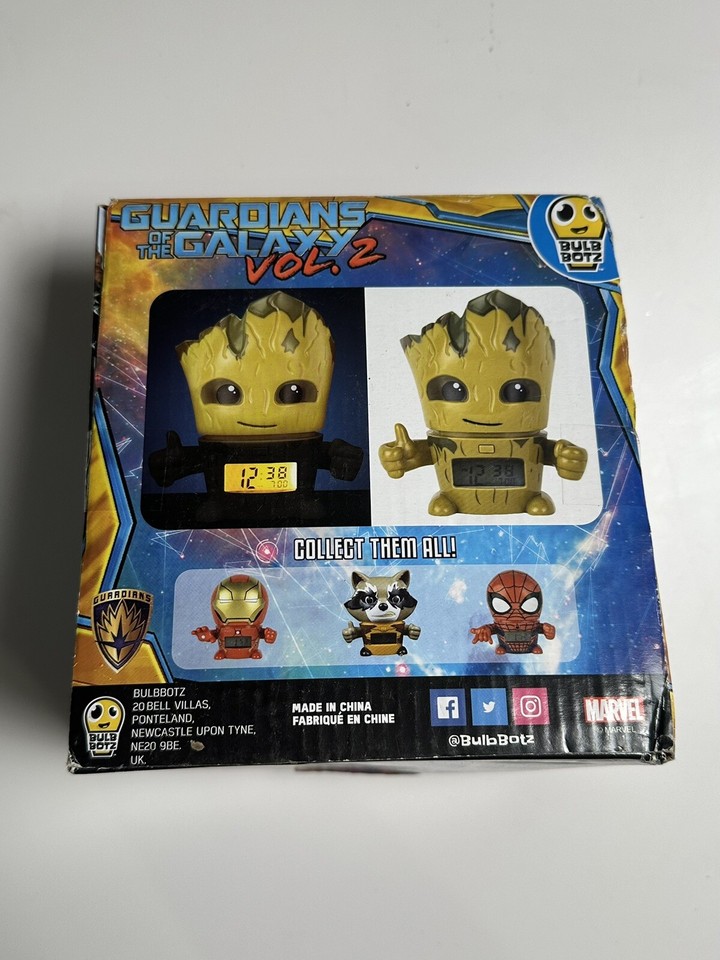 Bulb Botz Marvel Avengers Guardians Galaxy Groot Digital Alarm Clock ...