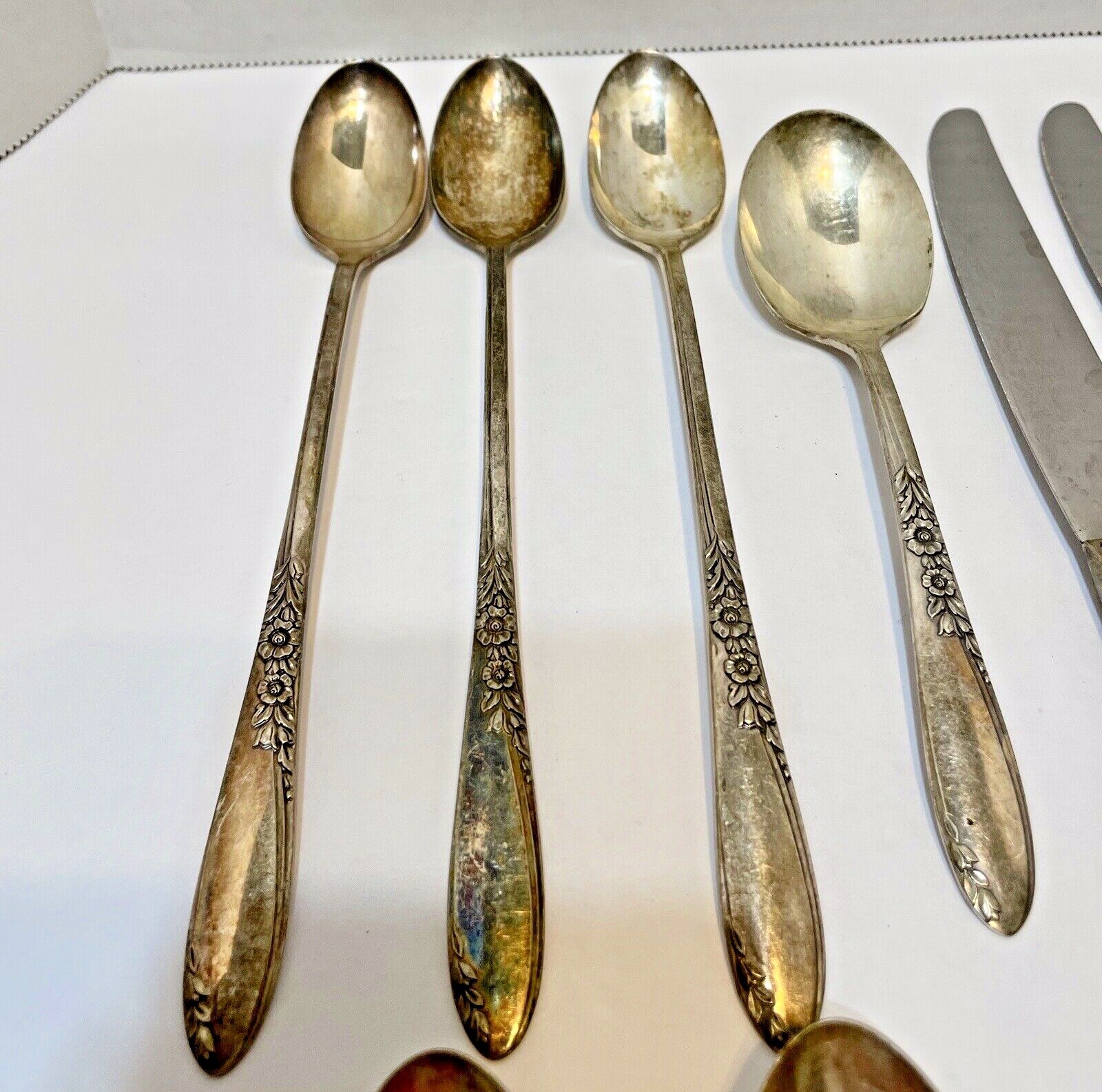 Vintage WM A Rogers AA Heavy Oneida Silverware 21 Pieces | eBay