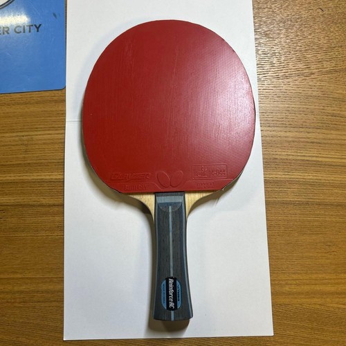 Butterfly Table Tennis Racket Rozena Red Black FL Grip | eBay Australia