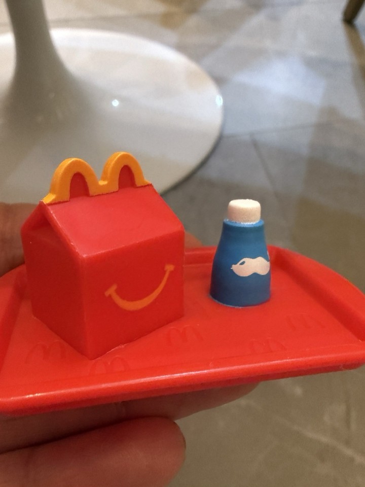 2025 Lil McDonalds TOY#15: Happy Meal and Milk Jug Tray Toy - McDonald ...