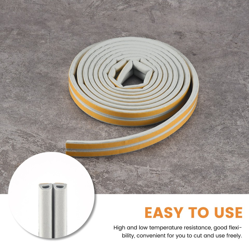 2 Rolls 10 M Draft Excluder for Doors and ,Draught Excluder Tape ...