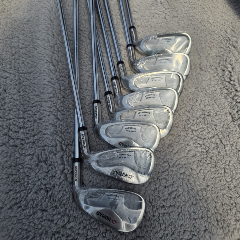 Complete Oversize Golf Club Set Drivers, 4,5,7,8,9,SW,PW,P Steel Shafts ...