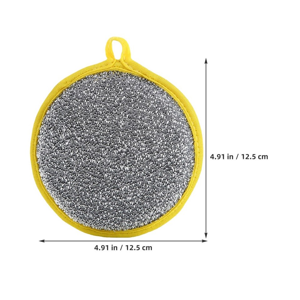10pcs Round Double Sided Kitchen Sponge Dish Scrub Sponge Multi Purpose ...