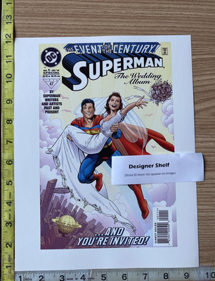 Superman 47 Wedding Album DC Comic Cover Art Dec 1996 Scene BOOK ...