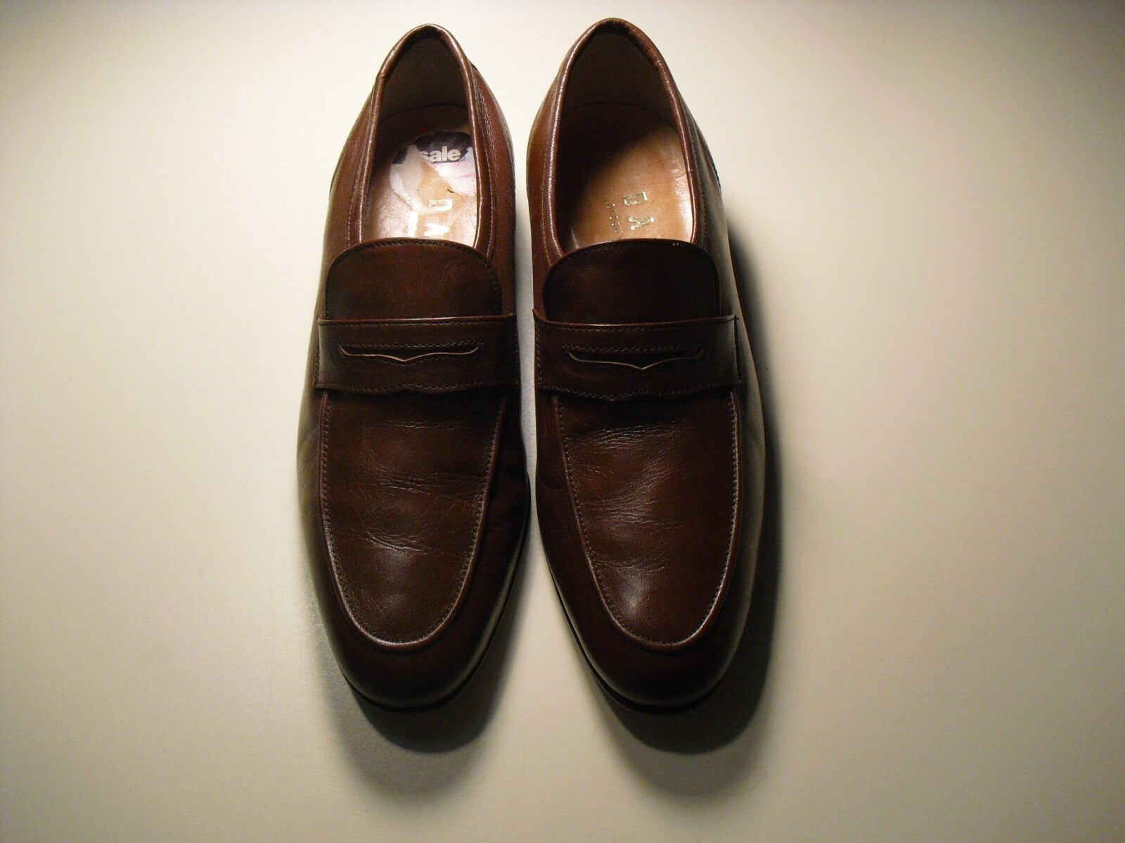 MINT! VINTAGE DAK'S MADE IN ITALY CALF SKIN PENNY LOA… - Gem
