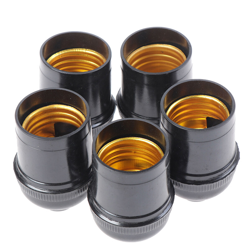 5x E27 4A Retro Light Bulb Lamp Holder Pendant Edison Screw Cap Socket ...