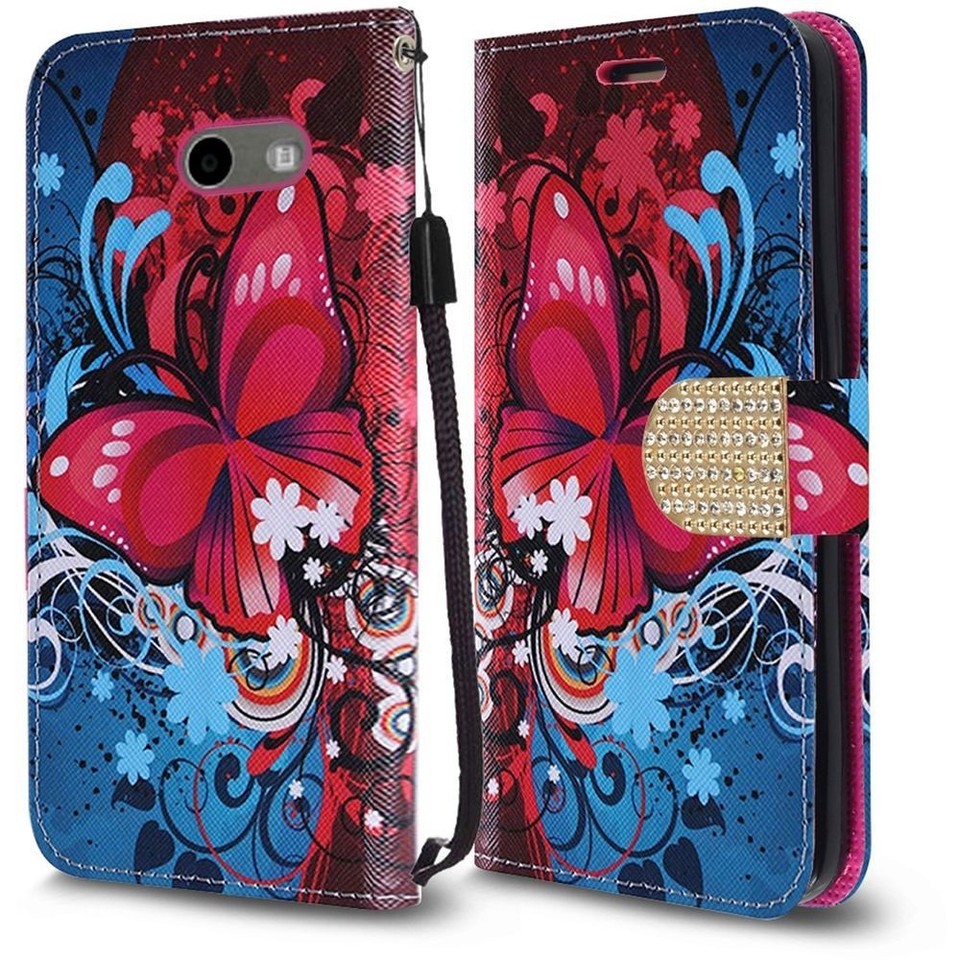 Wallet Cover Phone Case for Samsung Galaxy Mission Eclipse Prime 2 Sol ...