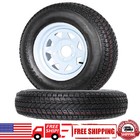 2 Pack ST175/80D13 Trailer Tires 175 80 13 Trailer Tire 5 Lug 6 Ply ...